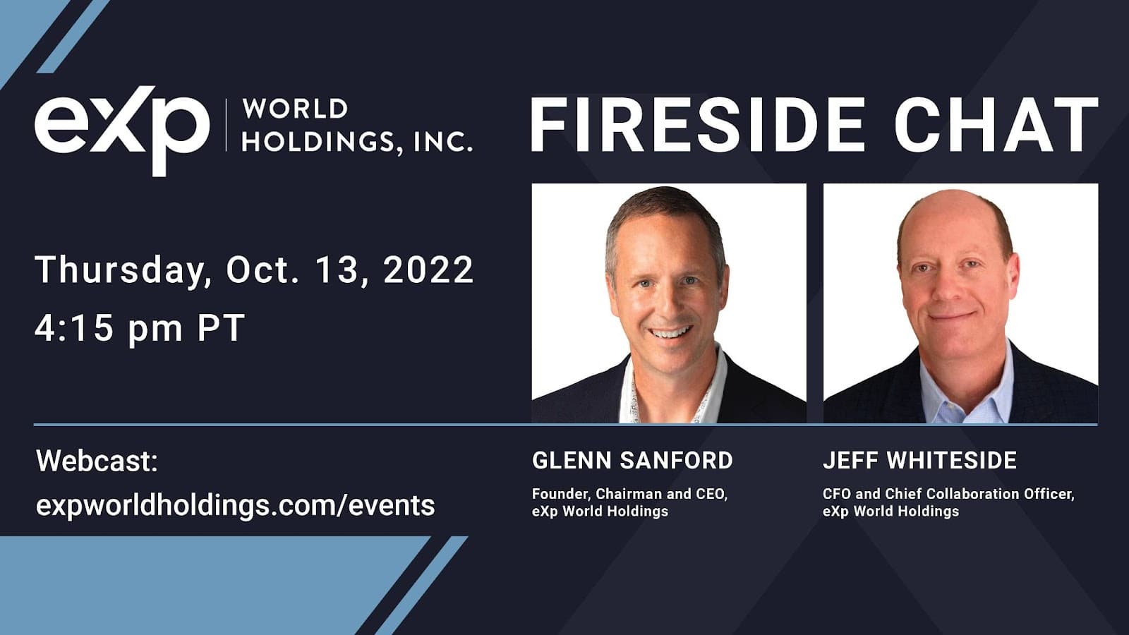 eXp World Holdings to Host Fireside Chat at EXPCON - eXp World Holdings