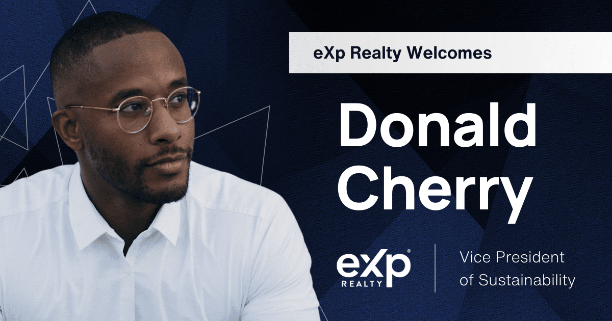 eXp Realty Welcomes Donald Cherry as Vice President of Sustainability - eXp World Holdings